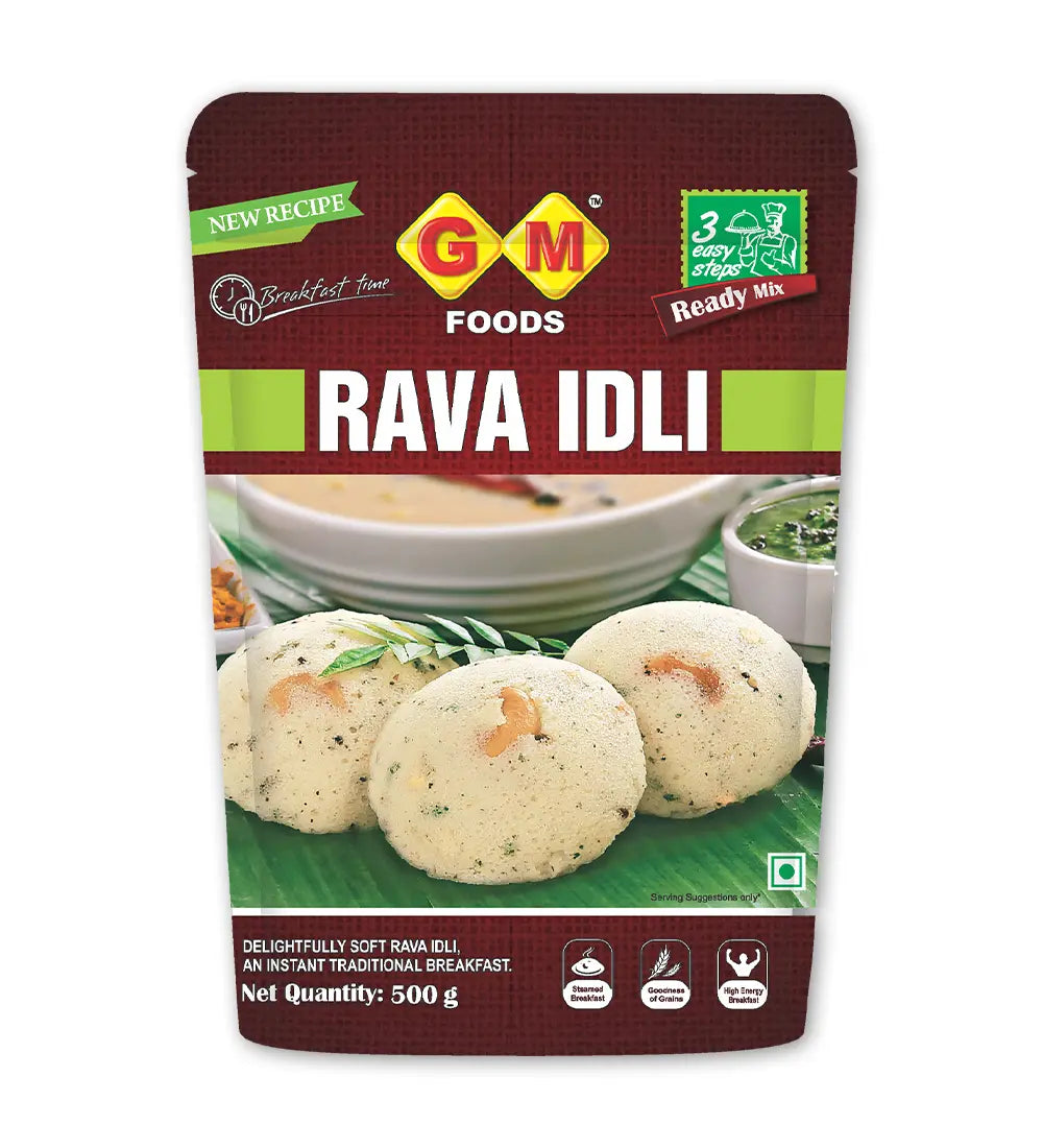 GM Foods Rava Idli 500 Gram (Pack Of 3)