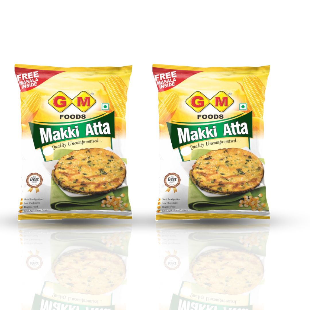 GM Foods Delicious Makki Atta 1 kg (Pack Of 2)