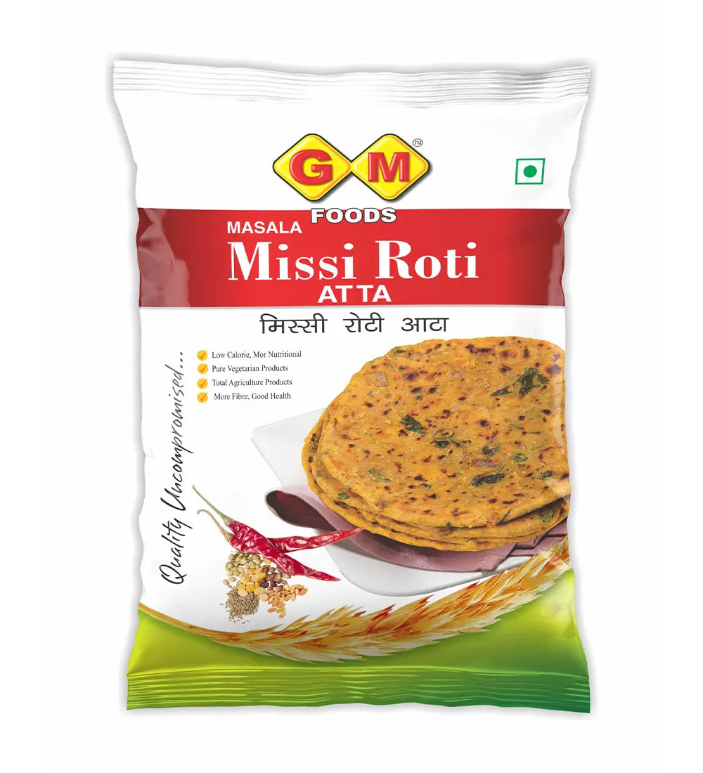 GM Foods Missi Roti 400 Gram (Pack Of 3)