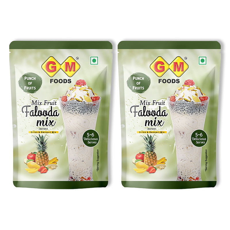 GM Foods Mix Fruit Falooda Mix 160 Gram (Pack Of 2)