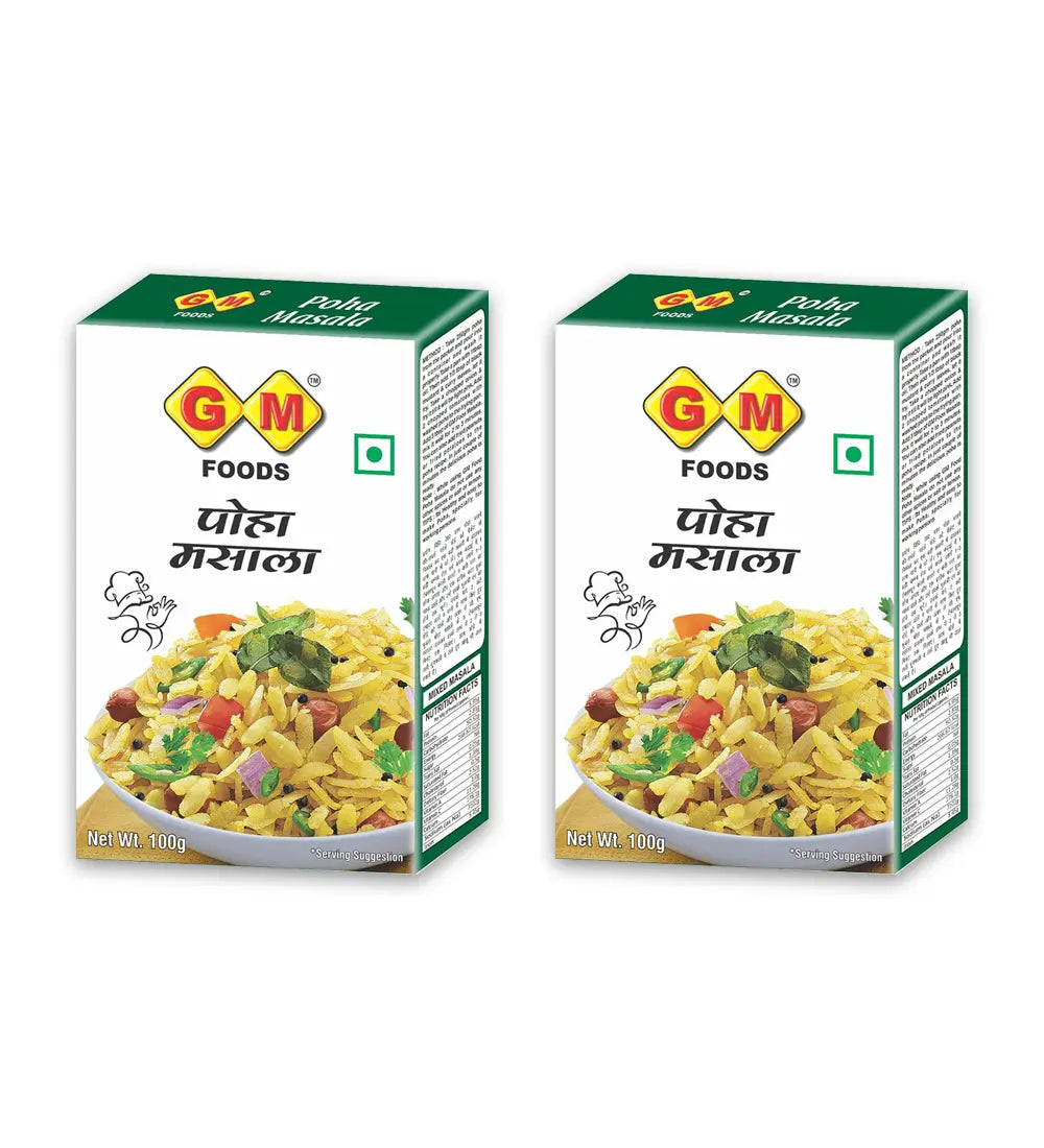 Gm Foods Poha Masala 100 Gram Pack Of 2